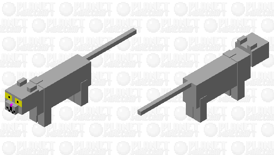 Cartoon Styled Cat (British) (Bedrock Edition) Minecraft Mob Skin