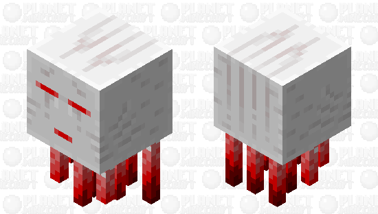 THe red Ghast Minecraft Mob Skin