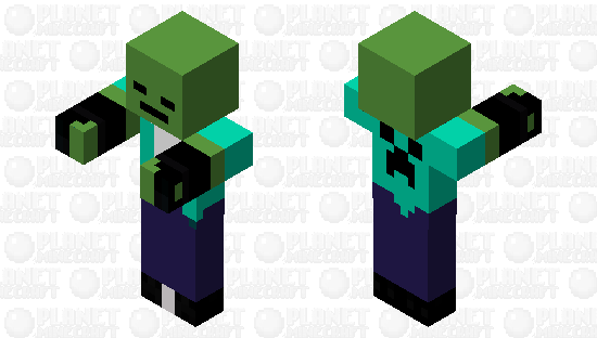 Solid Zombie with better clothes Minecraft Mob Skin