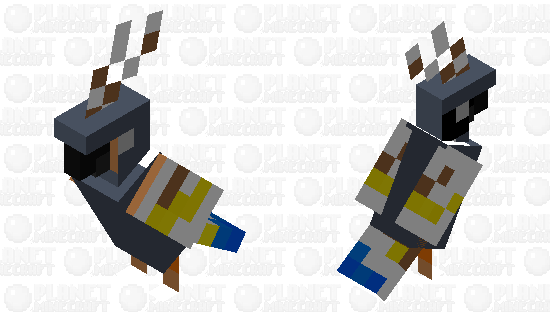 Armored Goop Parrot Minecraft Mob Skin