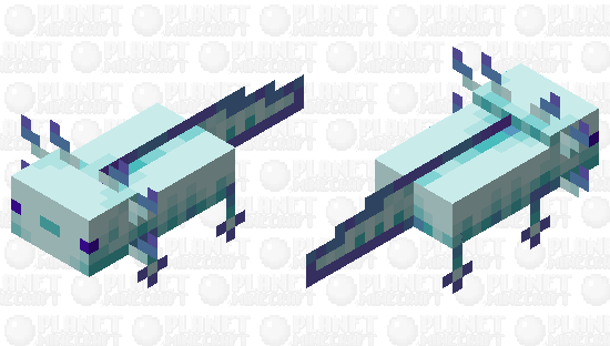 Winter themed axo Minecraft Mob Skin