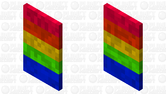 Rainbow Cape Minecraft Mob Skin