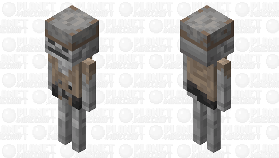 skeleton miner Minecraft Mob Skin