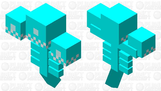 Turquoise Wither Strom ( Turquoise Storm ) Minecraft Mob Skin