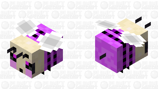 Pastel Goth Bee Minecraft Mob Skin