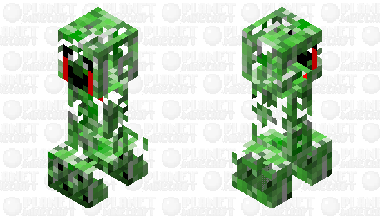 Glitched Creeper Minecraft Mob Skin