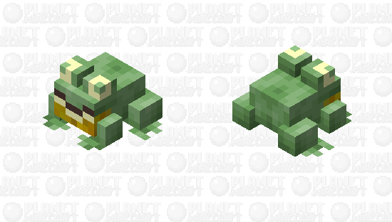 Cold Verdant Frog Minecraft Mob Skin