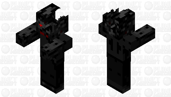 Dark Zombie Head Decay - Creepypasta Minecraft Mob Skin