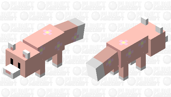 flower fox Minecraft Mob Skin