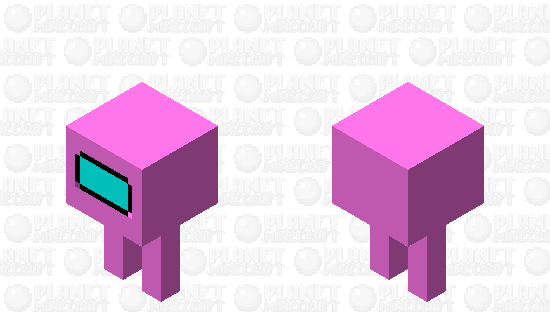 Pink Among Us Imposter Minecraft Mob Skin