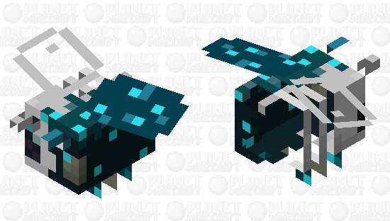 Sculk infested bee Minecraft Mob Skin