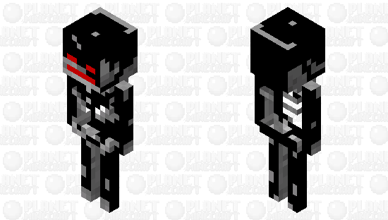 skeleton heavily infected by darkness Minecraft Mob Skin