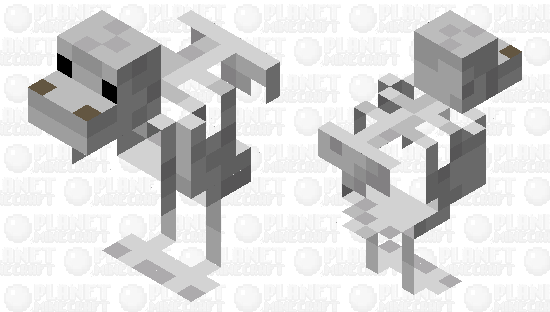 Skeleton Chicken Minecraft Mob Skin