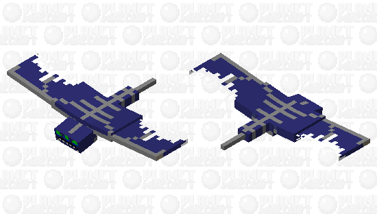 Cartoon Styled Phantom Minecraft Mob Skin