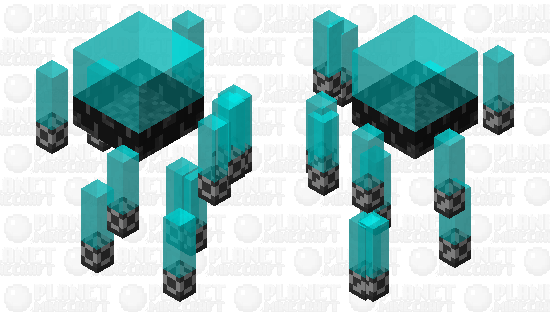 Floating Crystal Singularity Elemental(blaze) Minecraft Mob Skin