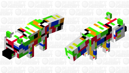 Glitched - Out Fox Minecraft Mob Skin