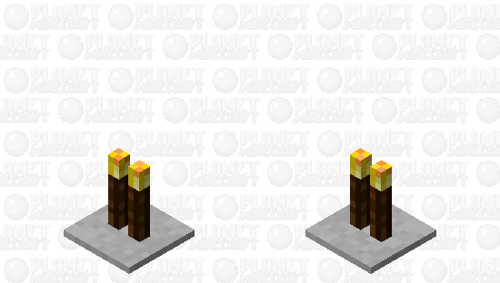 Dual Torches Sationary (armor-stand) Minecraft Mob Skin