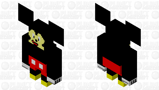 Mickey Mouse Minecraft Mob Skin