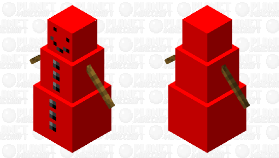 Blood snowman Minecraft Mob Skin
