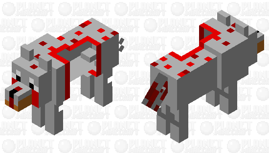 Beaten up dog Minecraft Mob Skin