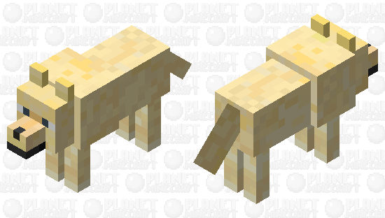 golden retriever wolf skin Minecraft Mob Skin