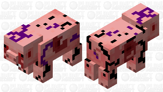 Corrupted Pig Minecraft Mob Skin