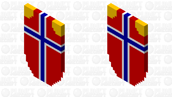 Norwegian cape with gold Minecraft Mob Skin