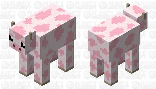 Strawberry Cow Minecraft Mob Skin