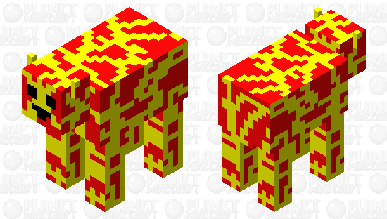 Lava Cow Minecraft Mob Skin