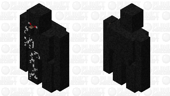 Dark Mode Iron Golem aka Coal Golem Minecraft Mob Skin