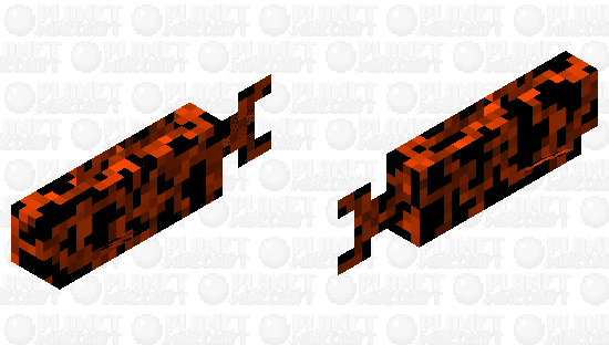 Scorched Cod Minecraft Mob Skin