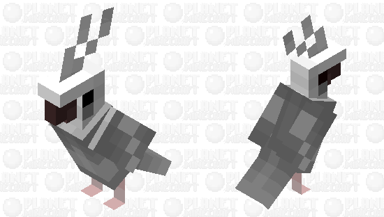 COCKATIEL WHITE-FACE Minecraft Mob Skin