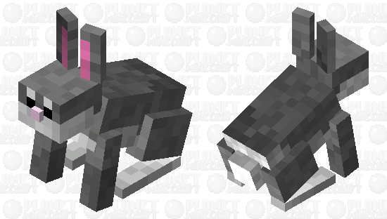 Rabbit (Big Chungus) Minecraft Mob Skin