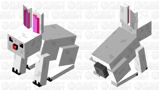 Cute Bunny V3 Final Minecraft Mob Skin