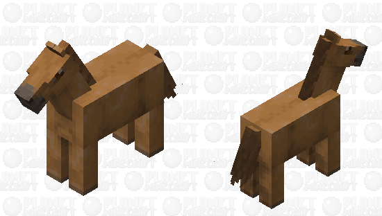 Sandy Chestnut Horse Minecraft Mob Skin