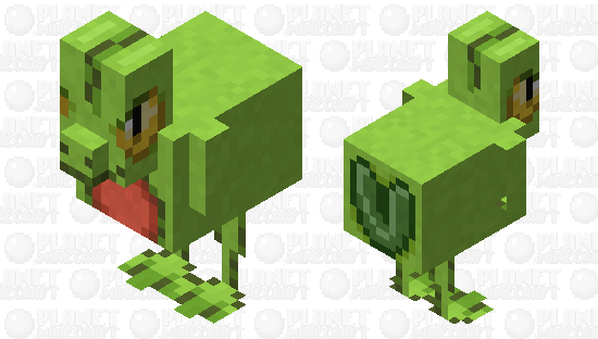 Treecko V2 - Pokemon Chicken Replacer Minecraft Mob Skin