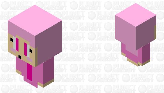 cute pink girl Minecraft Mob Skin
