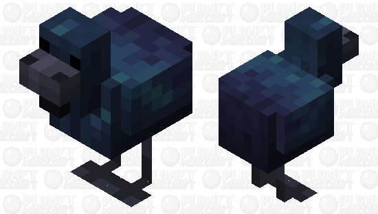 Midnight Chicken Minecraft Mob Skin