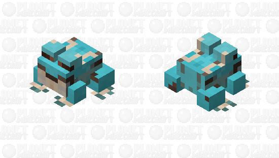 Blue frog Minecraft Mob Skin