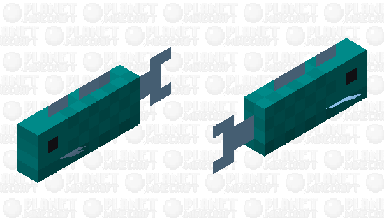 Old fish (fins are fixed) Minecraft Mob Skin