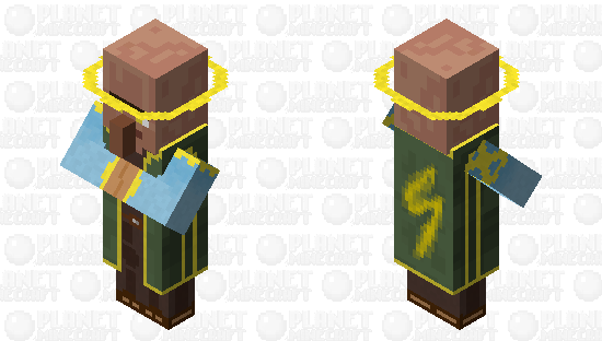 Lightning Wizard Villager Minecraft Mob Skin