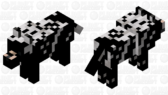 Demon Wolf Minecraft Mob Skin