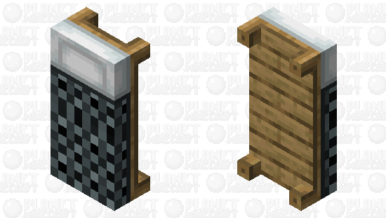 Gray Winter Flannel Bed Minecraft Mob Skin
