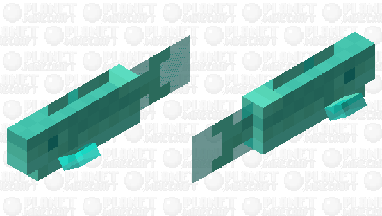 cyan cod Minecraft Mob Skin