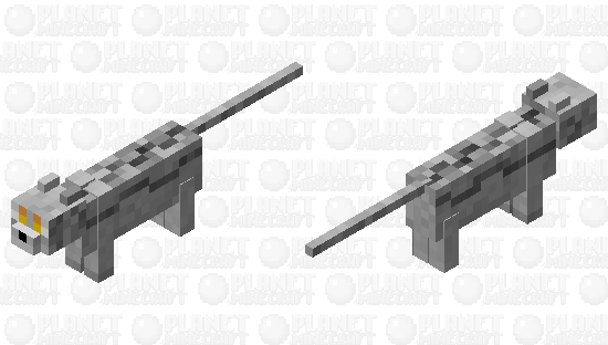 Grey Ocelot Minecraft Mob Skin