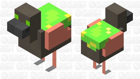 Backrooms Entity 37 " Curabitur Bird " Minecraft Mob Skin