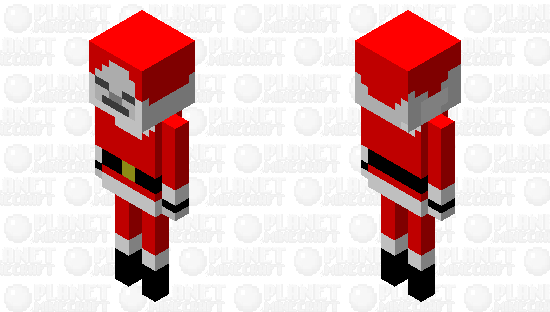 Jack Skeleton (as Santy Clause) Minecraft Mob Skin