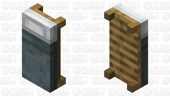 8x8 Gray Bed Minecraft Mob Skin