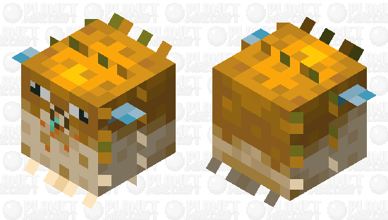Carrot Puffer Fish (Sloppy eater) Minecraft Mob Skin