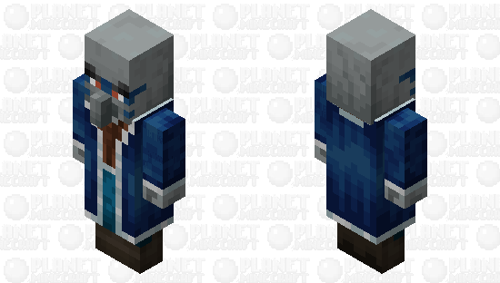 Chillager/Iceologer(Remade)(Vanilla Version) Minecraft Mob Skin